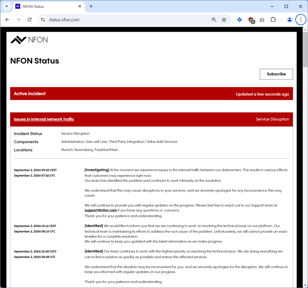 NFON down? - Einfach erklärt