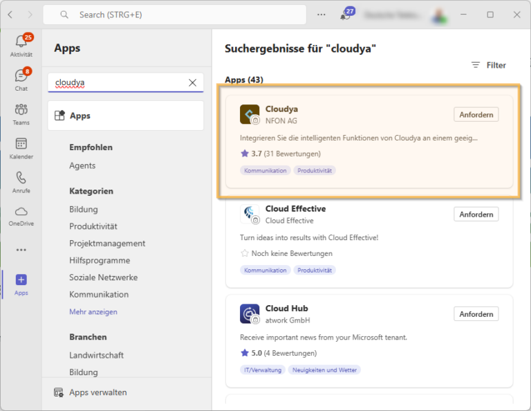 Cloudya App for Teams - Einfach erklärt